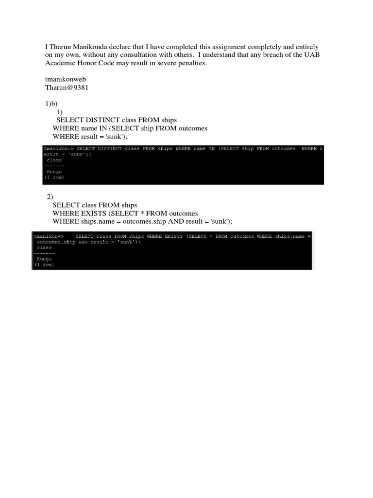 Database Assignment 11 Pdf