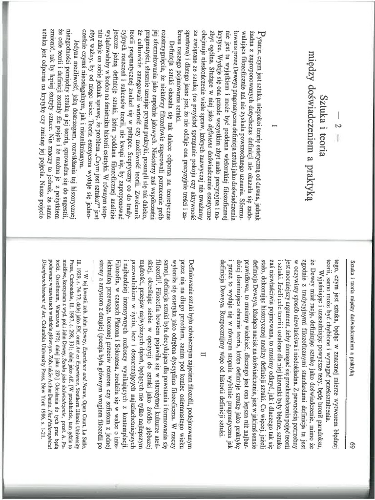 Richard Shusterman - Estetyka Pragmatyczna | PDF