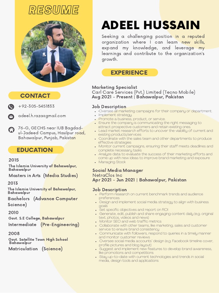Adeel Hussain CV | PDF | Social Media | Popular Culture & Media Studies