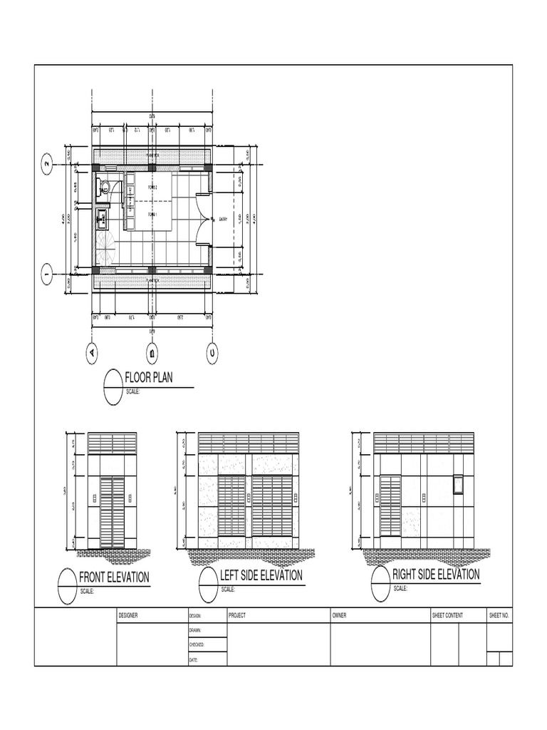 Mausoleum 4 Floor Plan With Elevation | PDF