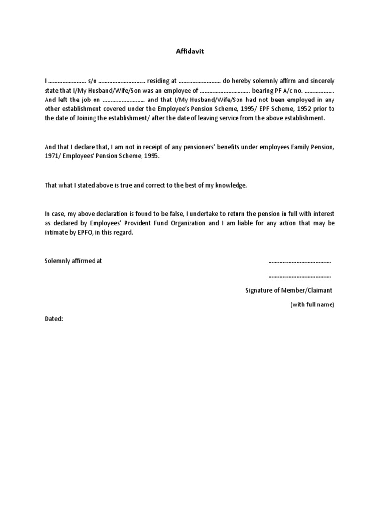 Affidavit - NEC | PDF