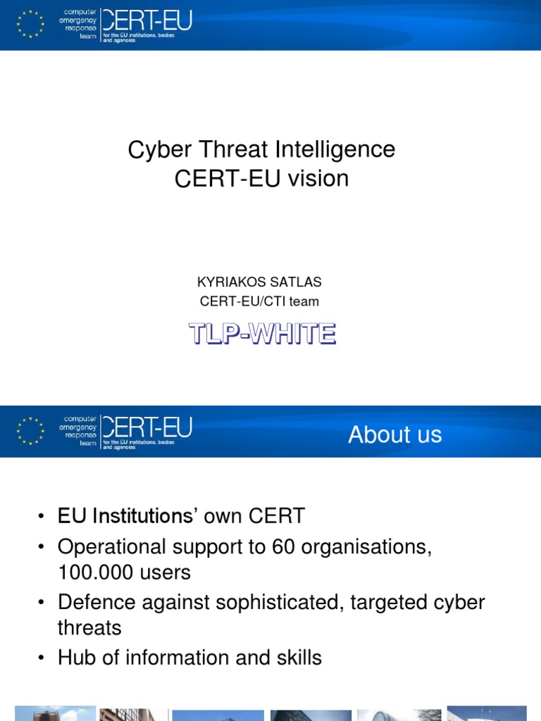 CERT-EU Cyber Threat Intelligence Overview | PDF | Security | Cyberwarfare