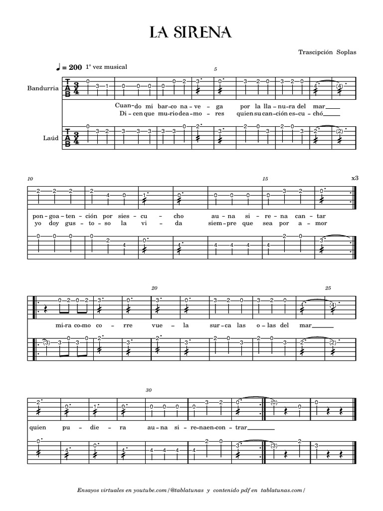 LA - SIRENA (F) - Puas | PDF