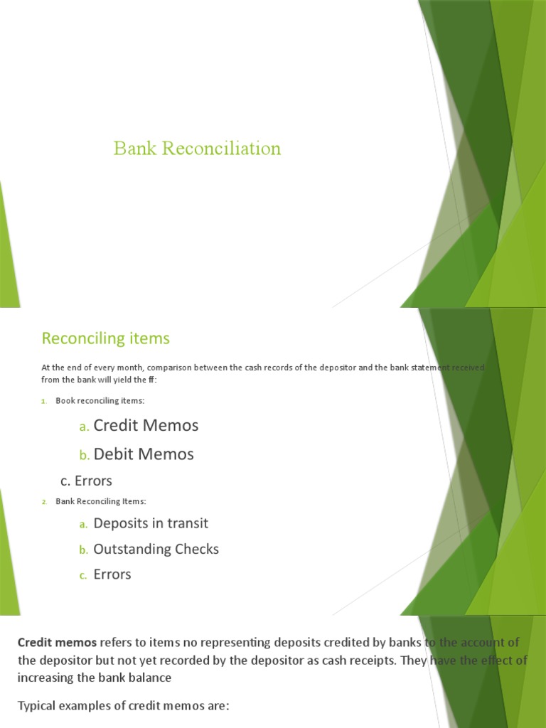 Bank Recon Review 1 | PDF | Cheque | Banks