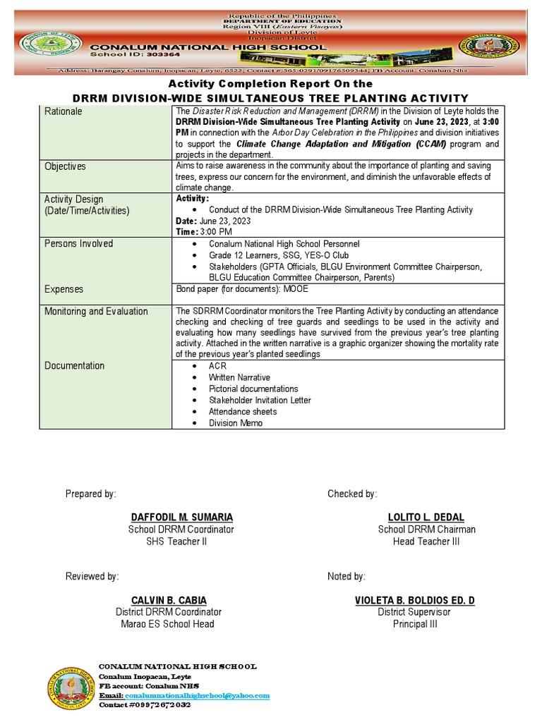 Conalum NHS Acr Treeplanting 2023 | PDF | Seedling | Trees