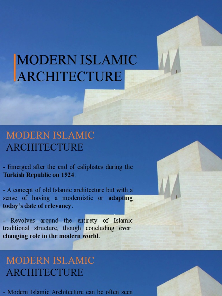 Modern Islamic Architecture Insights | PDF | Mosque | Caliphate