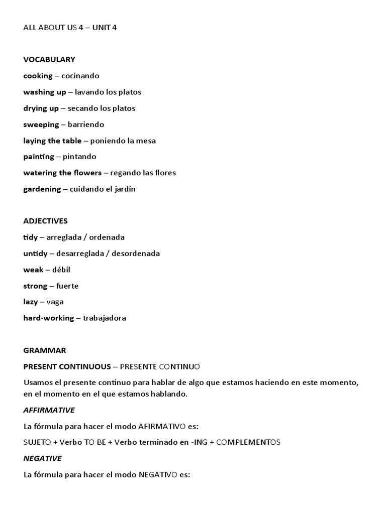 All About Us 4 | PDF