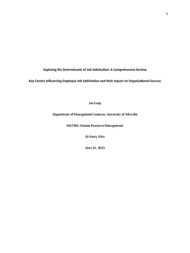 APA 7th Edition Example - Student Paper | PDF