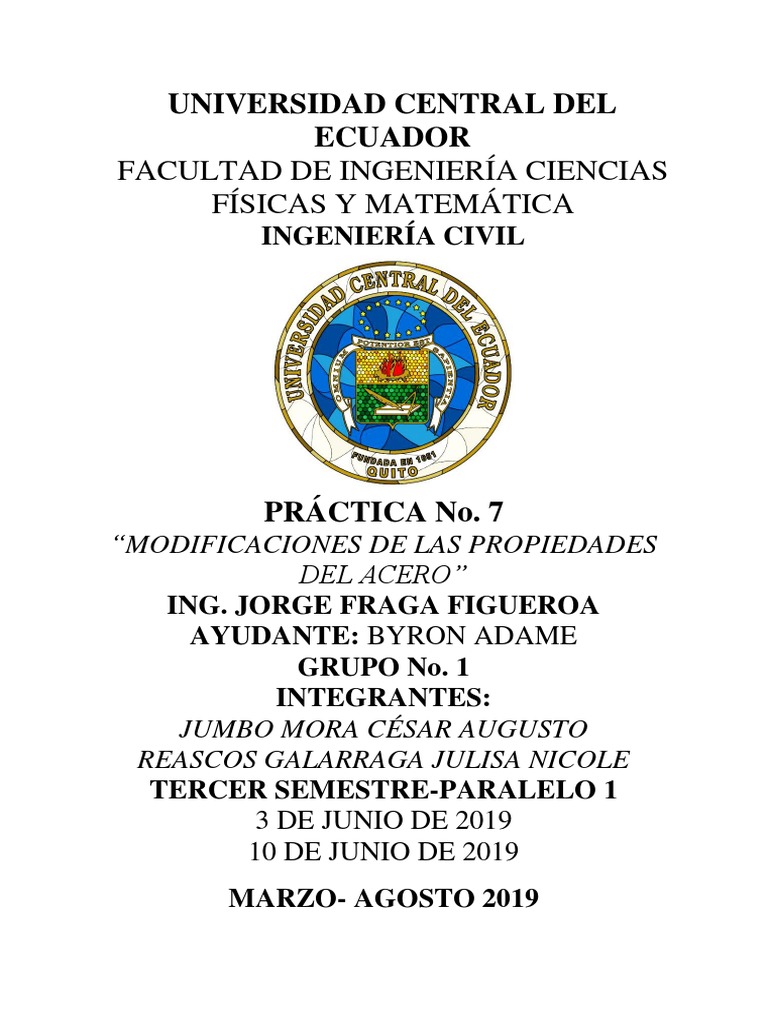 Práctica7 - Modificación de La Propiedades Del Acero-Grupo1 | PDF