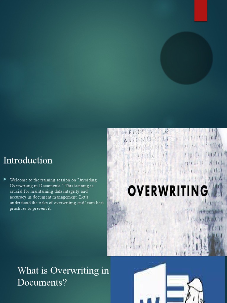 Training On Overwriting | PDF | Version Control | Computing