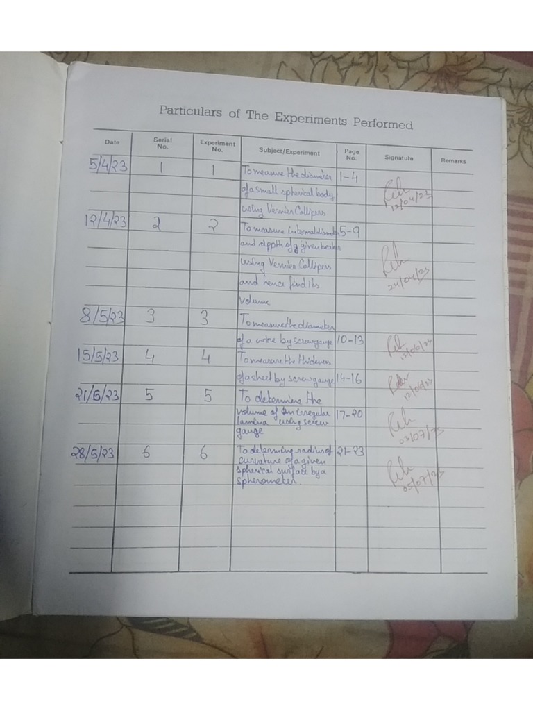 Updated Physics Practical Copy Exp6 | PDF