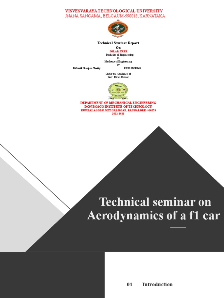 Sam Technical Seminar | PDF | Formula One | Vehicles
