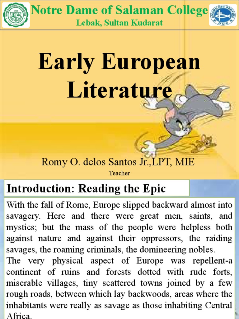 Early European Epic Literature Overview | PDF | Epic Poetry | Aeneid