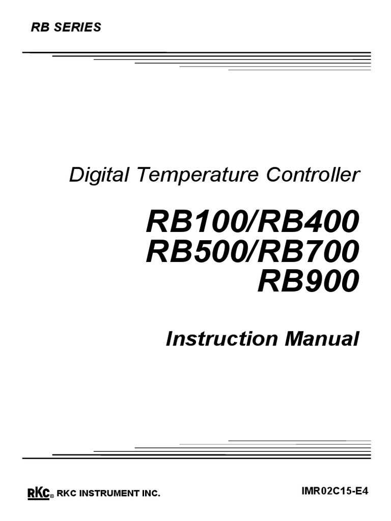 RB100 Series Instruction Manual-RKC Label | PDF