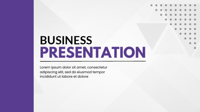 Purple & White Business Profile Presentation | PDF
