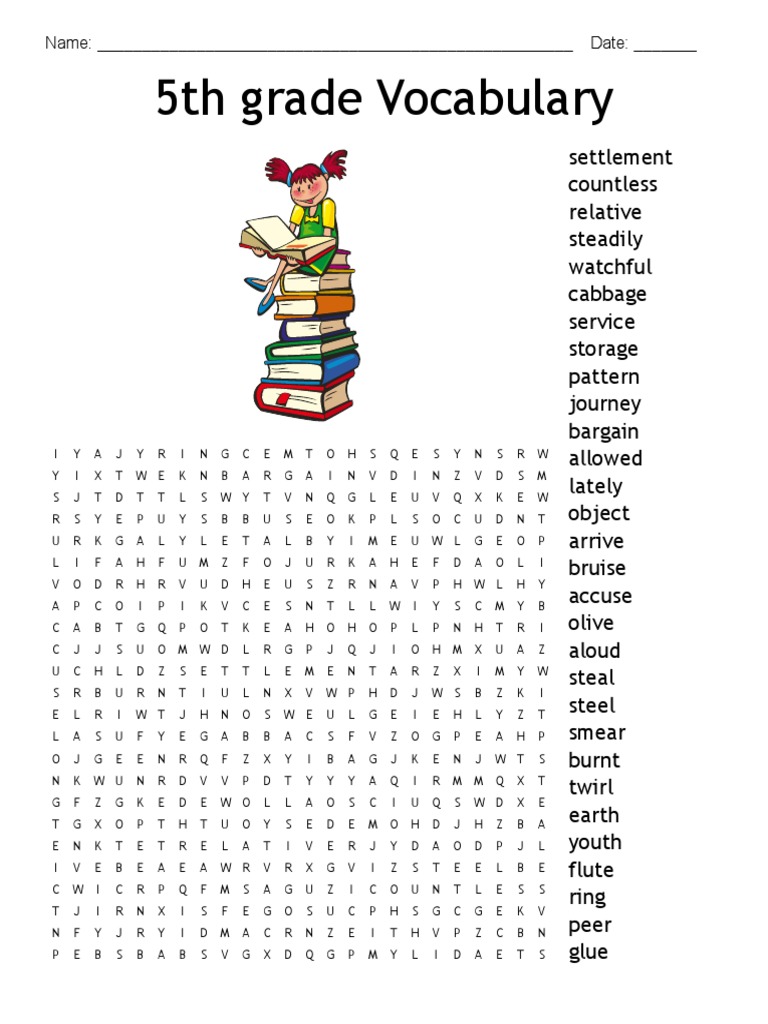 5th Grade Vocabulary 1b19f 62ed6587 | PDF