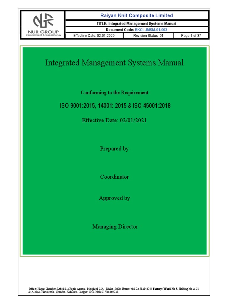 RKCL IM 01 001 IMS Manual Recovered | PDF