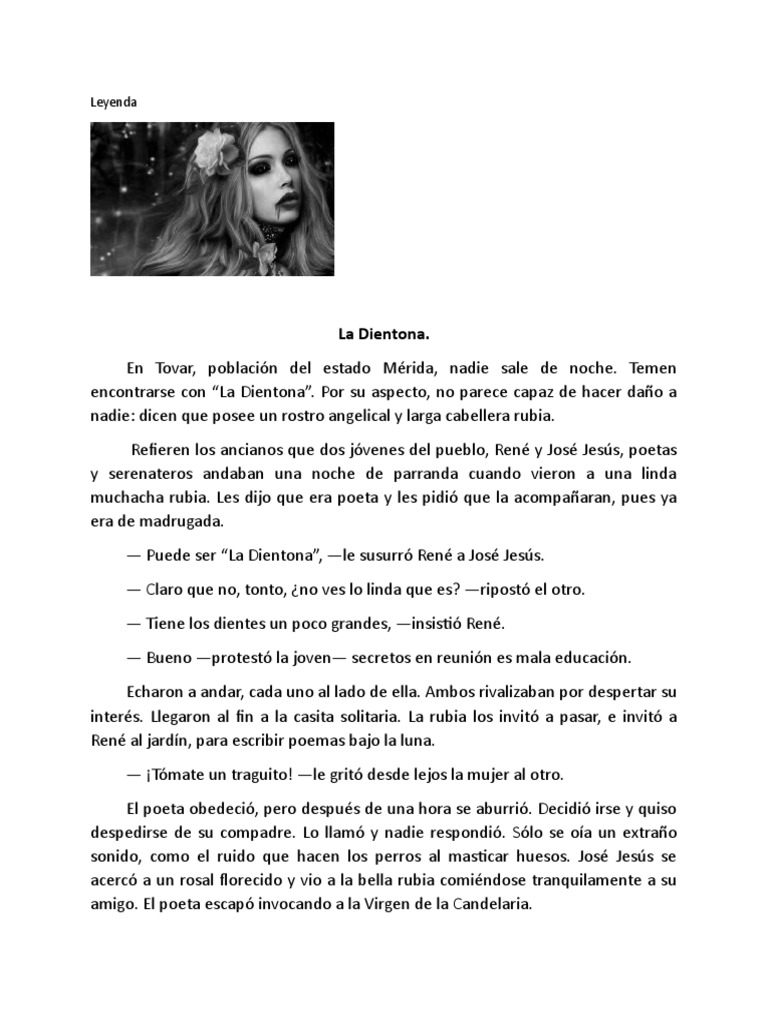 Leyenda La Dientona | PDF