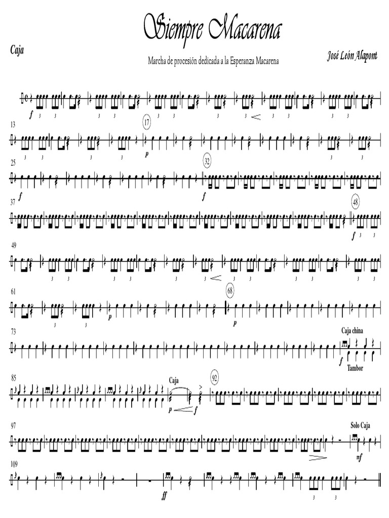 Siempre Macarena - Caja | PDF
