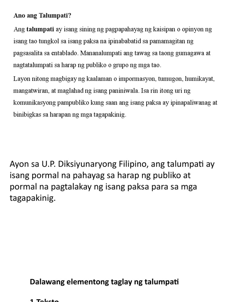 Talumpati Final | PDF