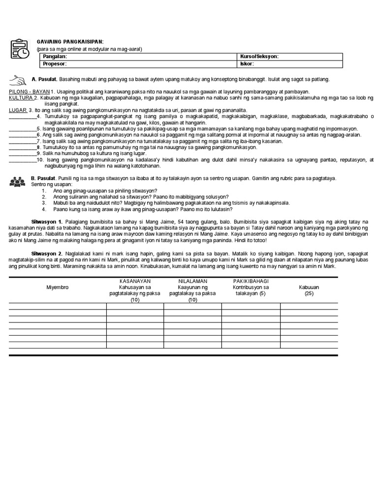 KomFil-Modyul-3 | PDF