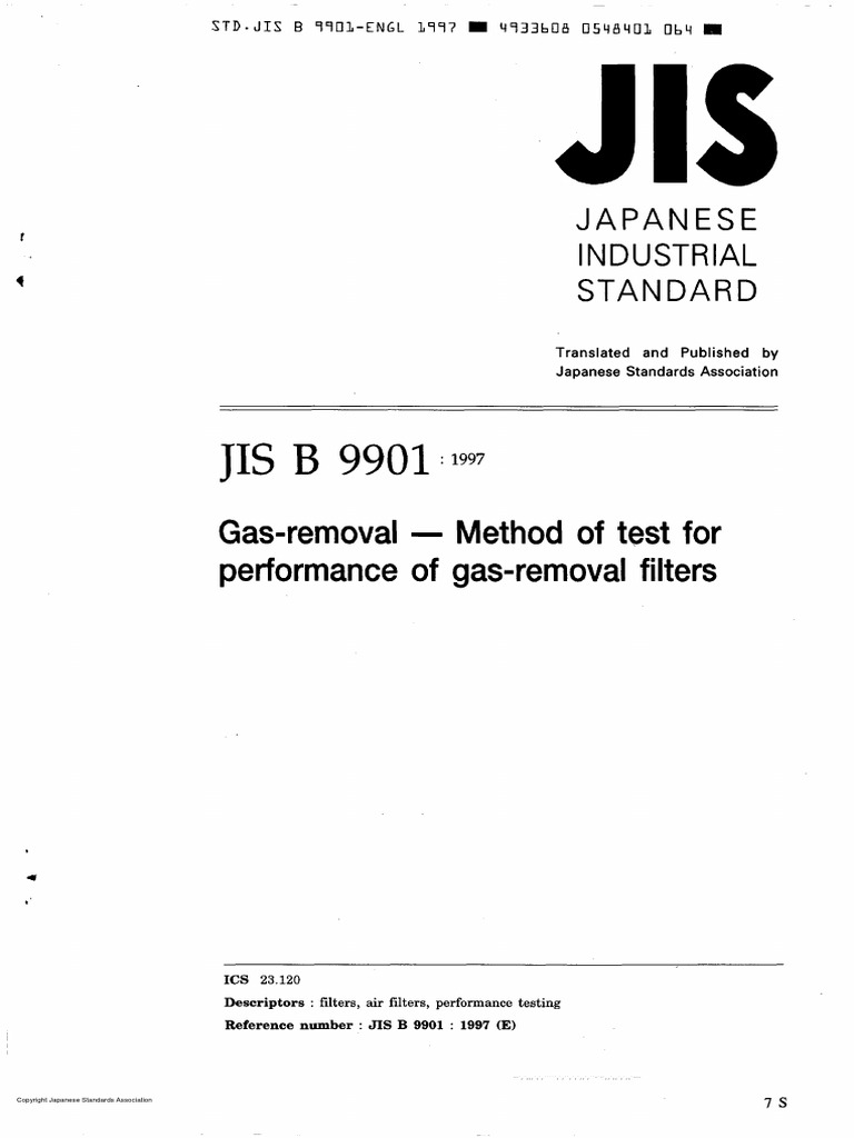 Jis B 9901 | PDF