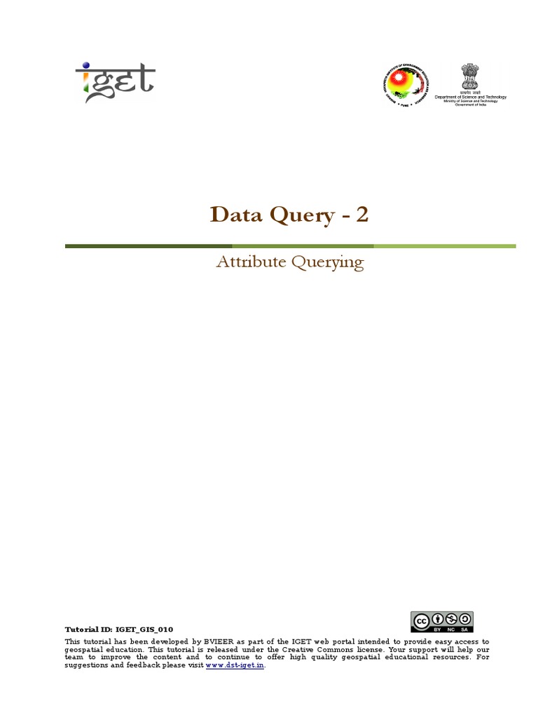 Attribute Query Using Qgis | PDF
