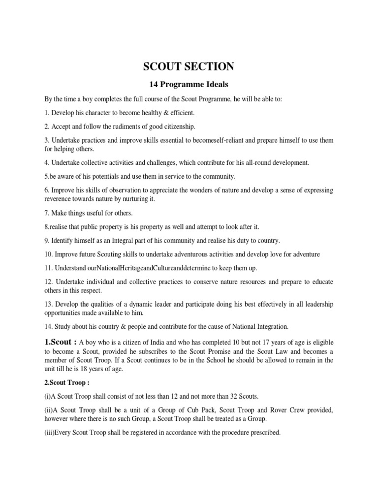 Scout | PDF | Scouting