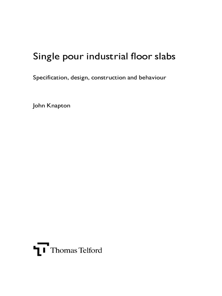 Single Pour Industrial Floor Slabs | PDF
