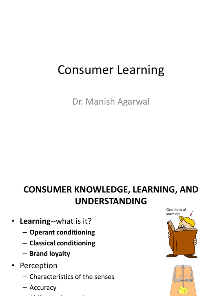 Learning | PDF | Classical Conditioning | Brand