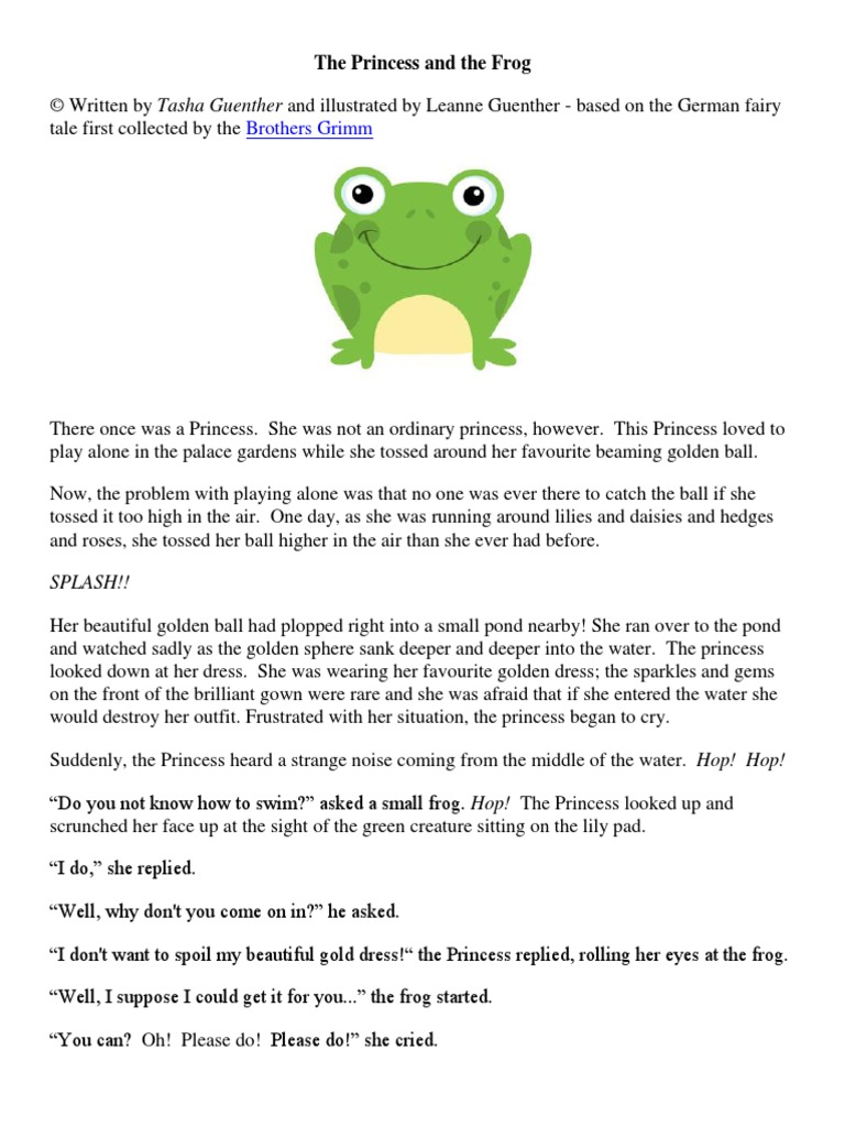 Story. Princess and The Frog | PDF