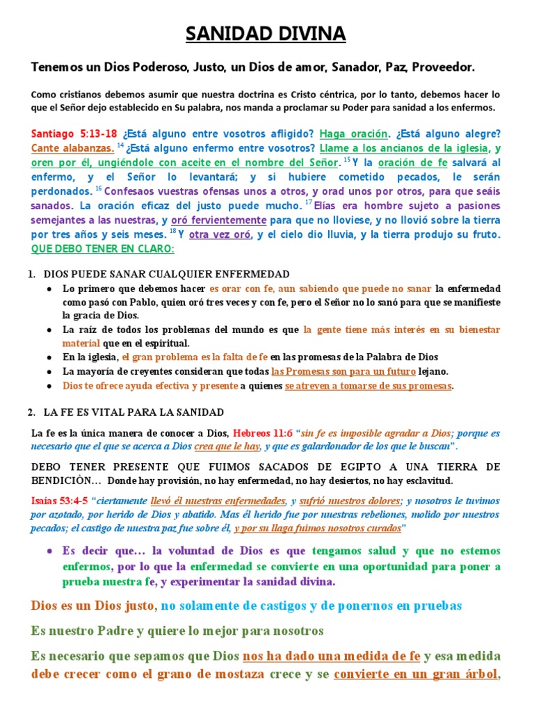 Sanidad Divina | PDF