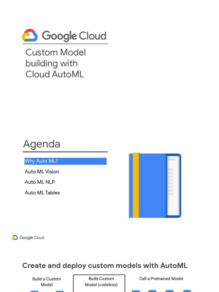 M6 - Custom Model Building With Cloud AutoML Slides | PDF