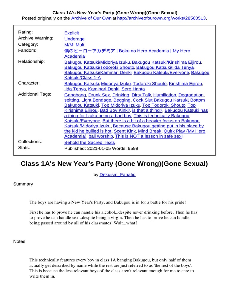 Class 1As New Years | PDF