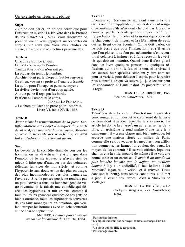 Exemple Rédigé Dissertation | PDF