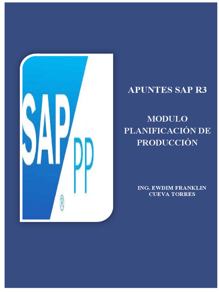Comandos SAP R3: Planificación Producción | PDF | Contabilidad ...