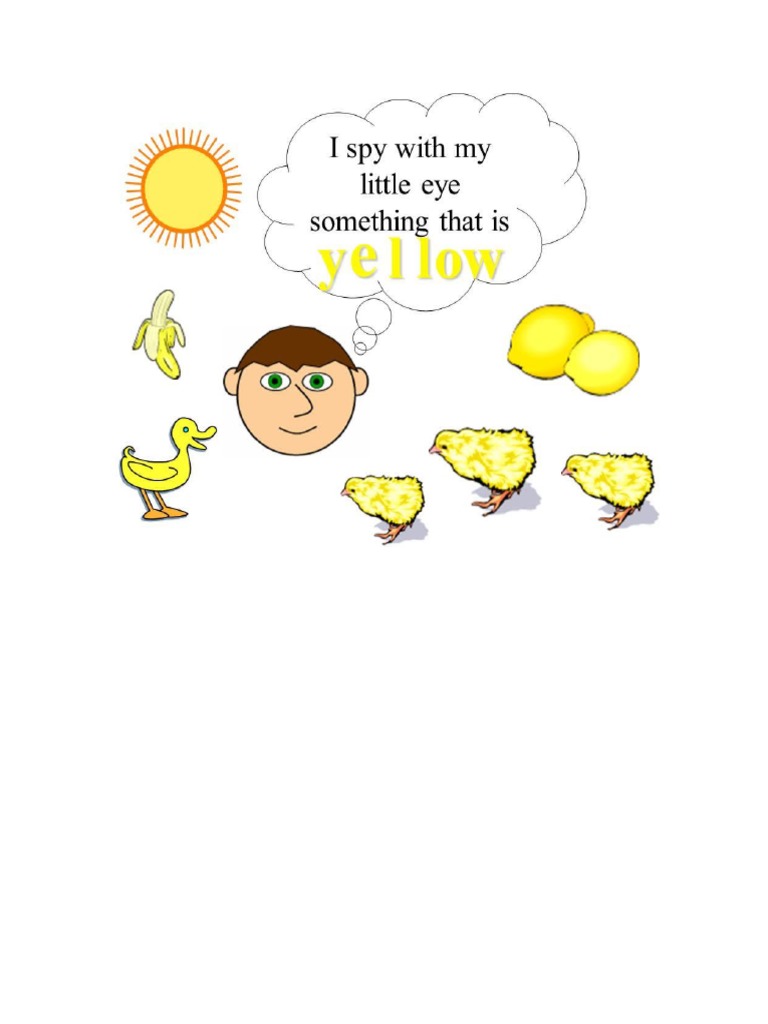 I spy colour Yellow | PDF