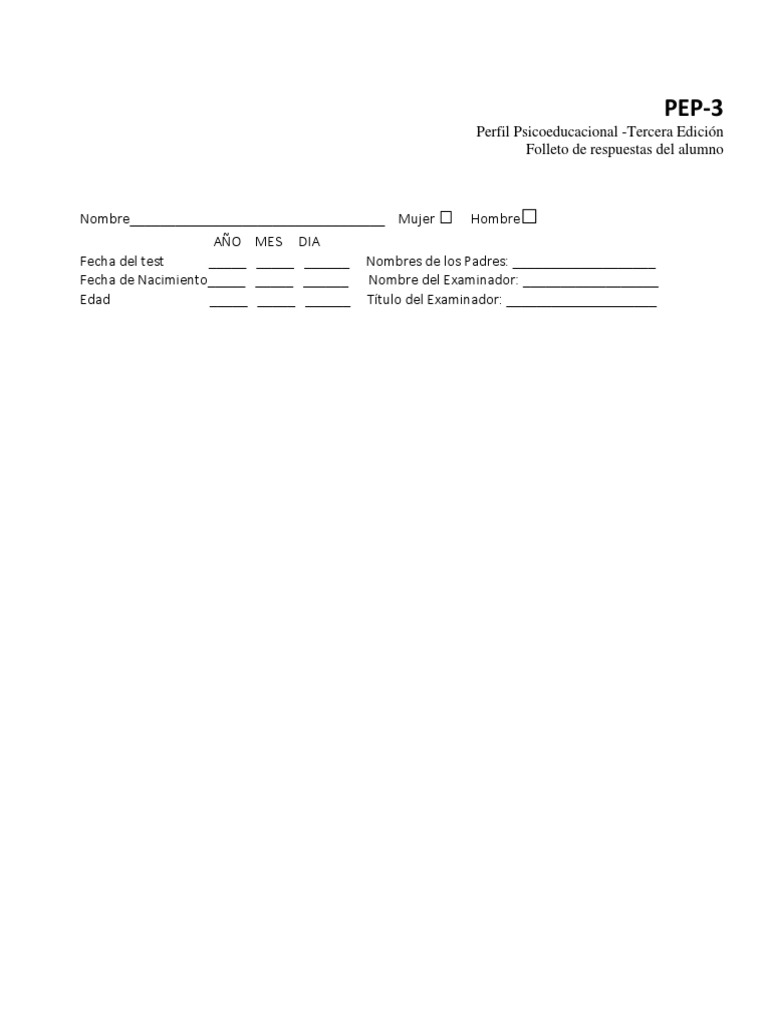 PEP-3 Folleto de Respuestas Alumnos | PDF | Crecimiento personal y profesional | Ciencia y ...