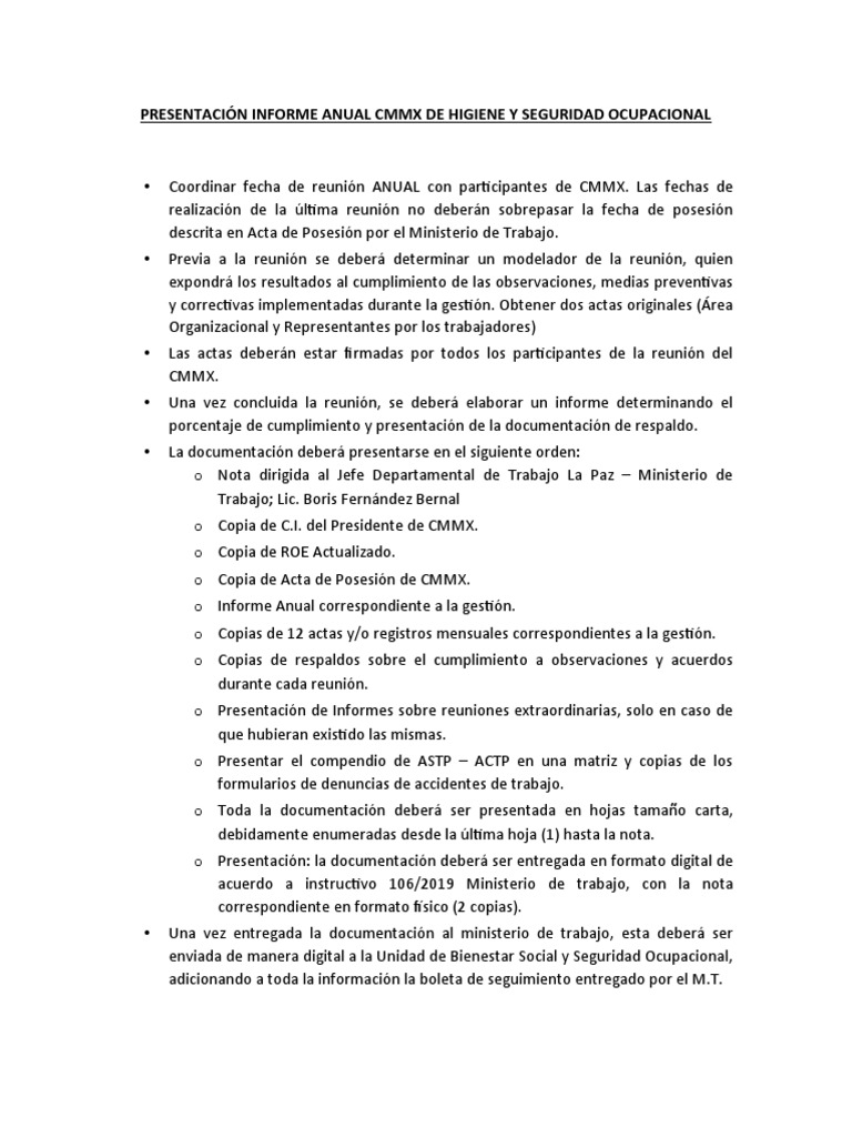 Presentación Informe Anual CMMX Hso | PDF