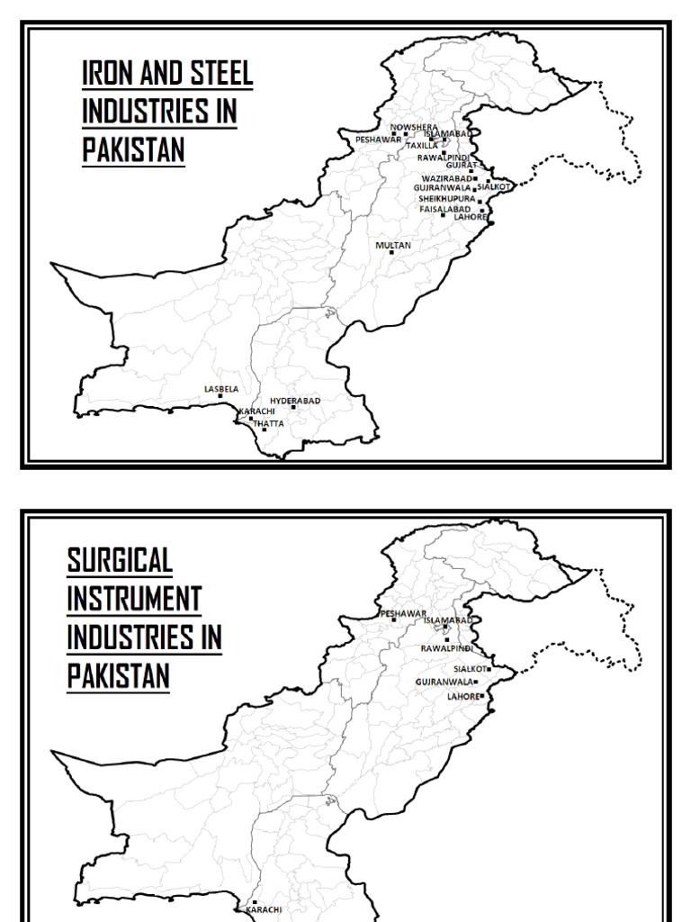 Pakistan Industrial Map | PDF