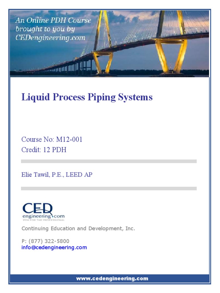 M12-001 - Liquid Process Piping Systems - US | PDF