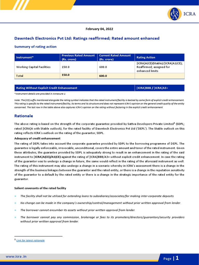 Dawntech Electronics PVT LTD | PDF