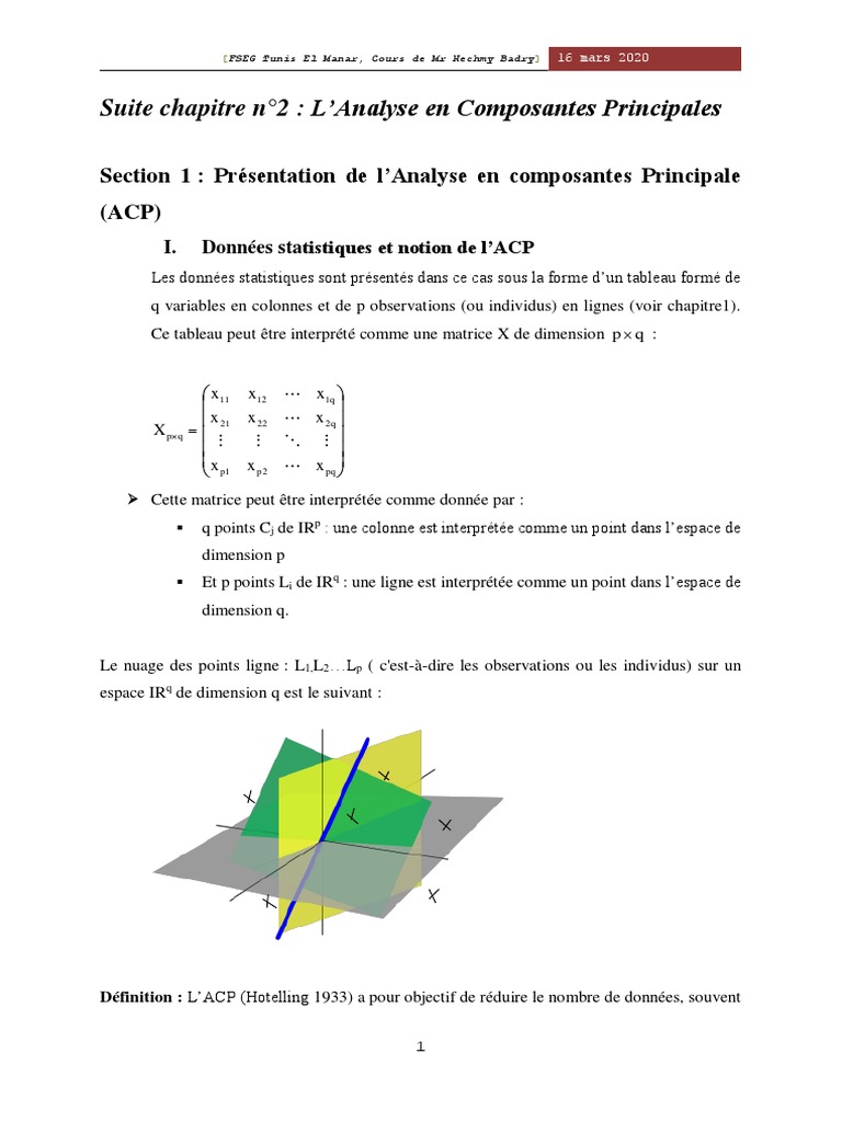 Complément de Cours ACP Chapitre 2 Hechmy Badry | Descargar gratis PDF | Matrice (Mathématiques ...