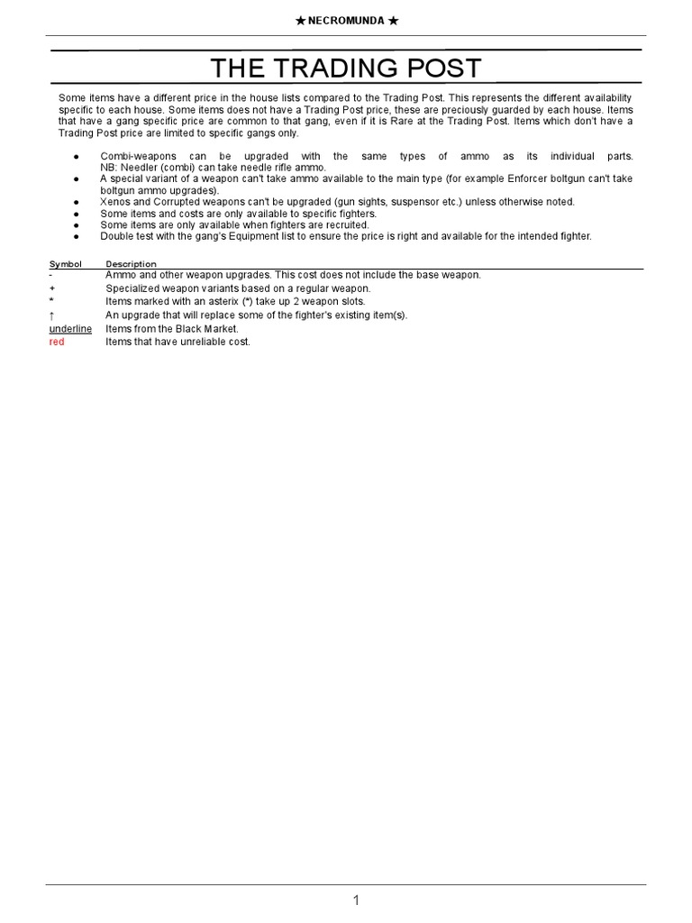 Necrodamus (Trading Post, Armoury and Traits) | PDF