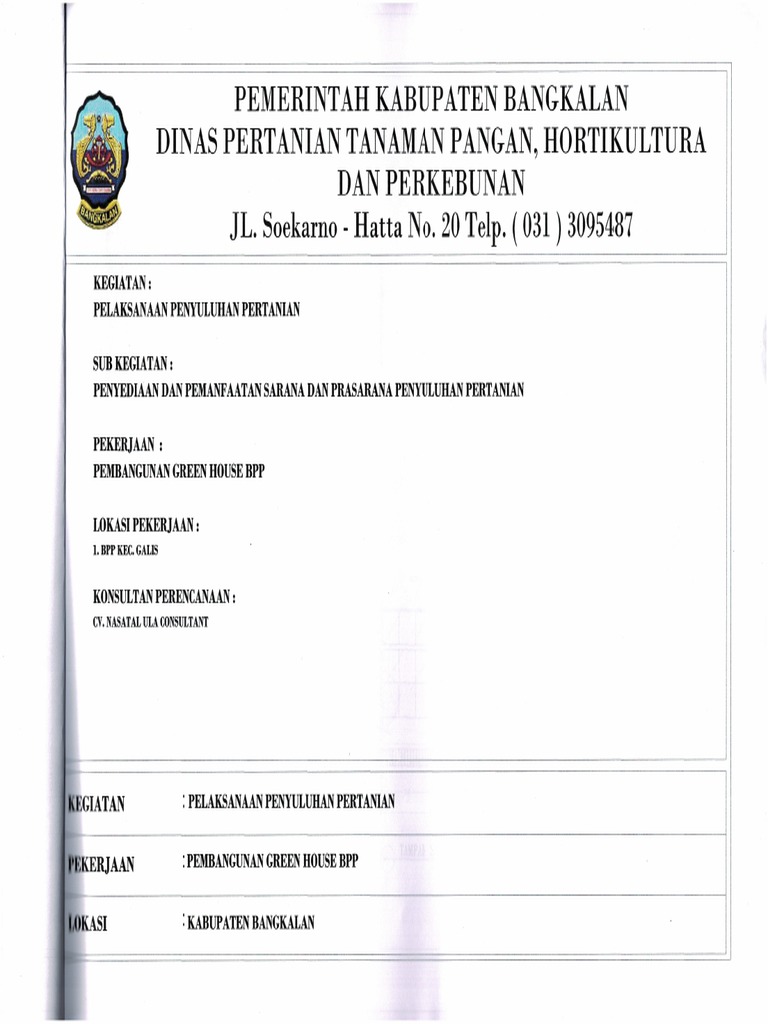 Gambar Green House BPP Galis | PDF