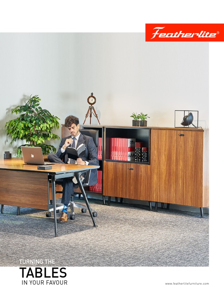 Featherlite Office Tables Pdf Desk Manufactured Goods