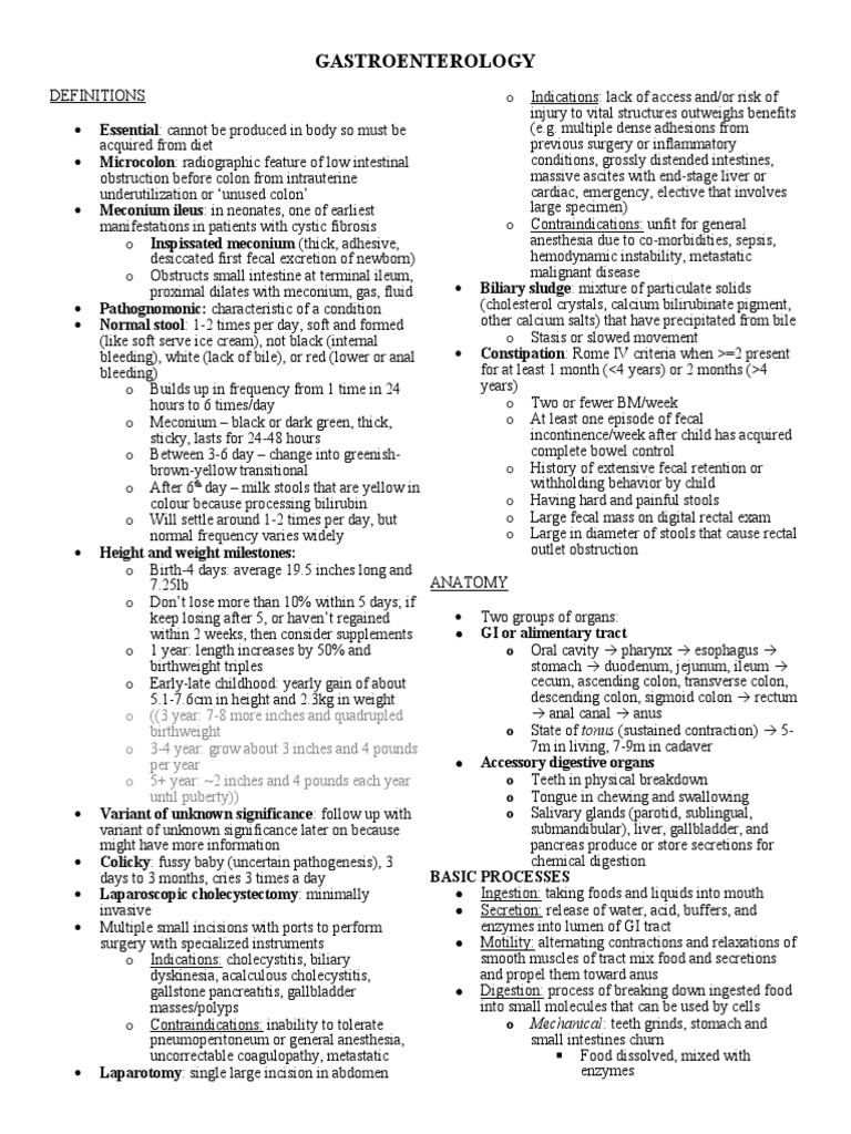 Gastroenterology | PDF