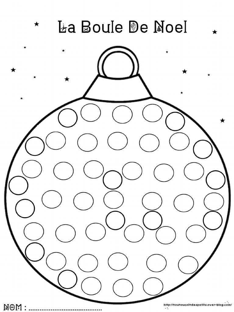 Boule de Noel Gommettes | PDF