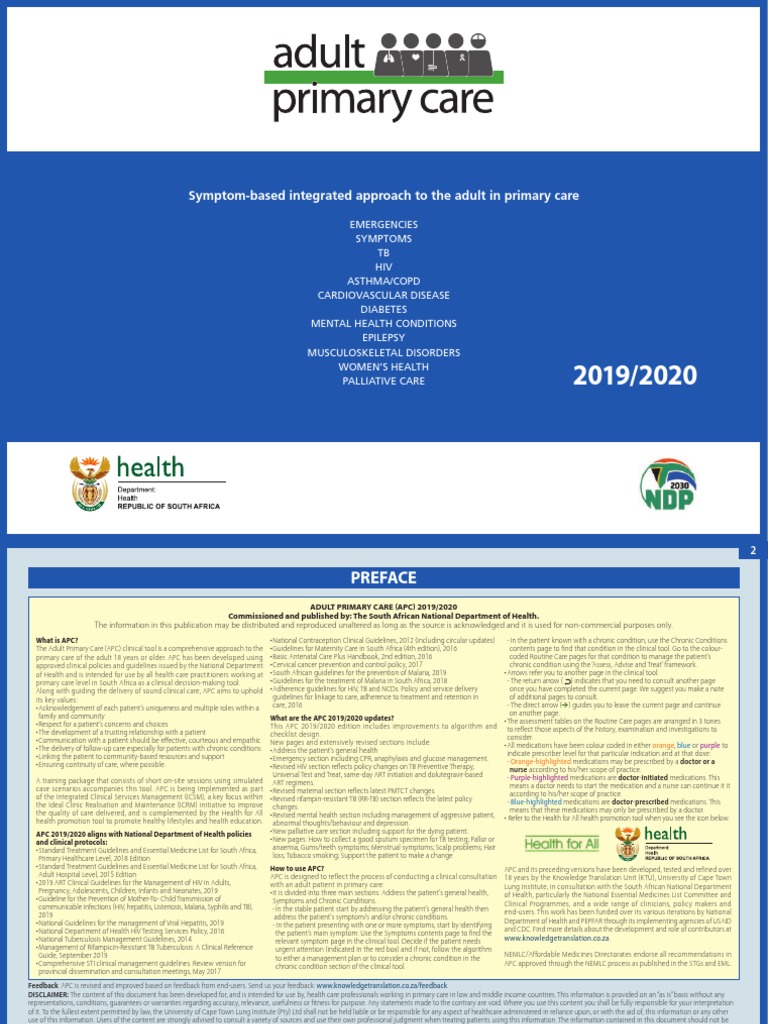 Adult Primary Care Guide | PDF | Medical Prescription | Chronic Condition