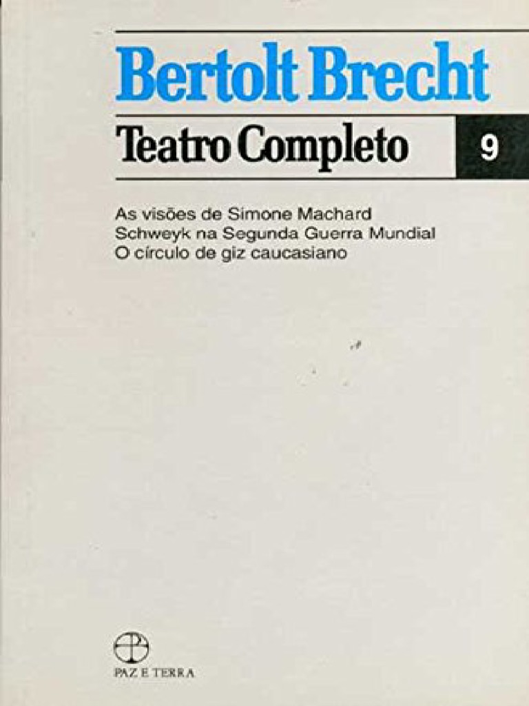 Resumo Bertolt Brecht Teatro Completo 9 Bertolt Brecht | PDF